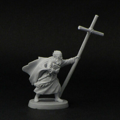 St. Brendan (with cross) Monk, priest miniature, 28mm, resin | eBay