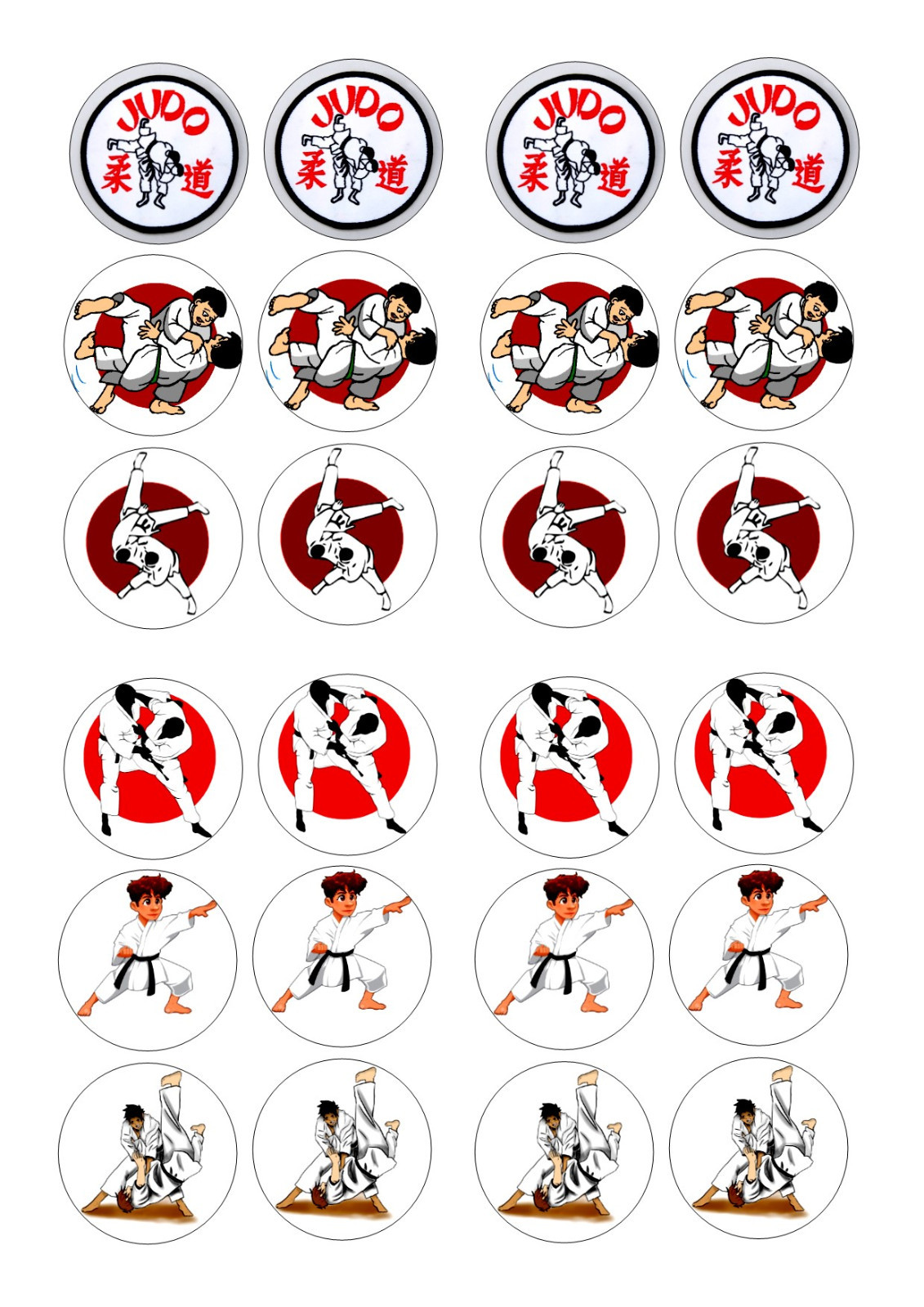 24 JUDO WAFER RICE EDIBLE FAIRY/CUPCAKE CAKE TOPPERS | eBay UK