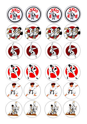 24 JUDO WAFER RICE EDIBLE FAIRY/CUPCAKE CAKE TOPPERS | eBay UK