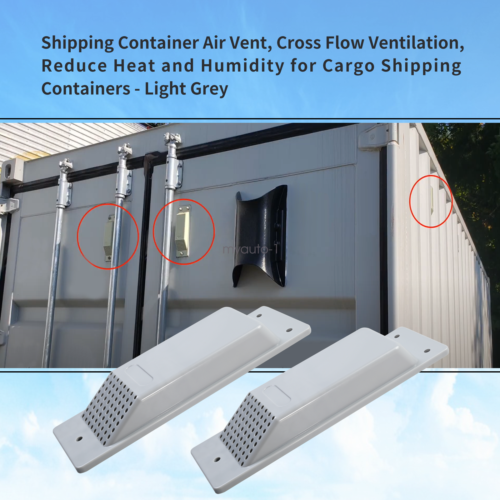 Shipping Container Air Vent, Transverse airflow ventilation 4 Pack | eBay