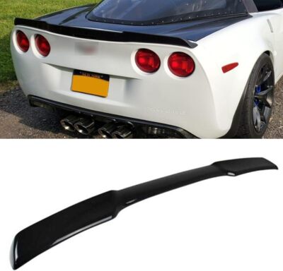 Gloss Black Rear Trunk Wing Spoiler For 2005-2013 Corvette C6 ZR1 ...