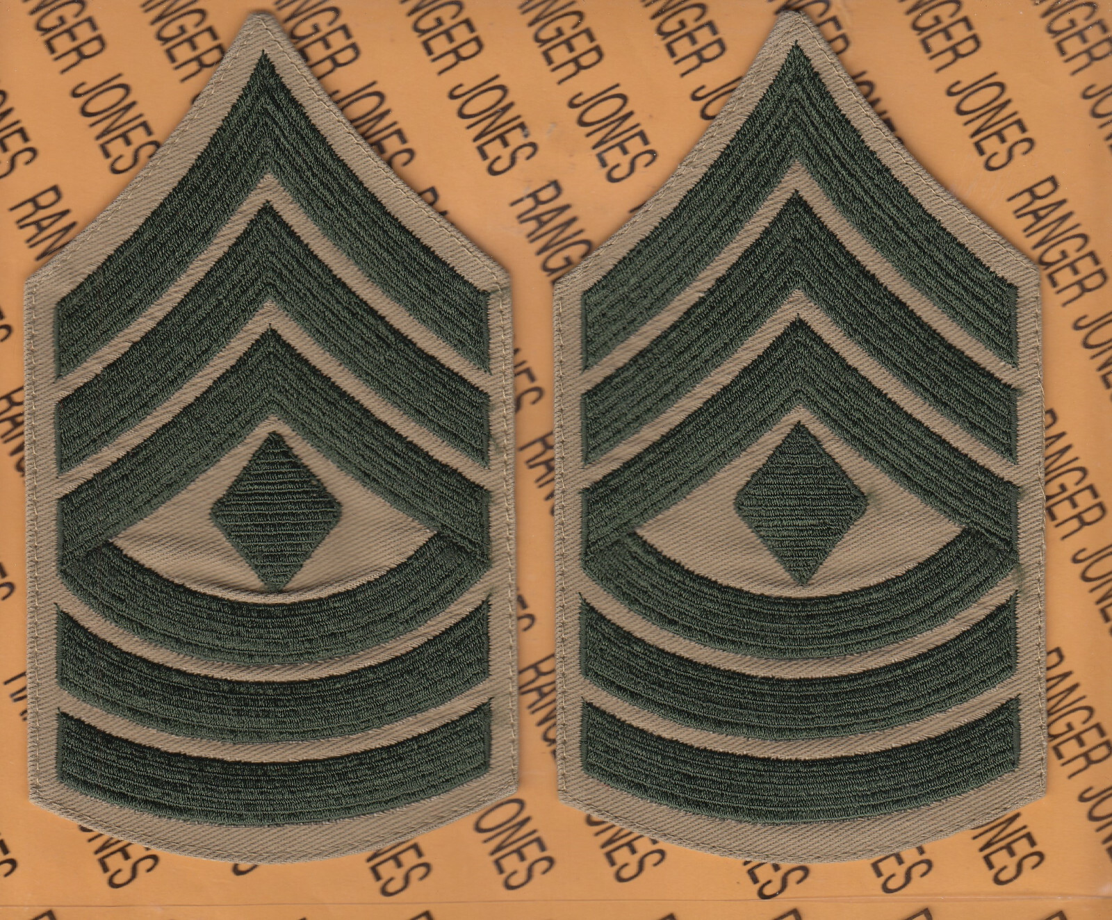 USMC Marine Corps FIRST SERGEANT 1stSgt E-8 rank 6.5" patch set G8 | eBay