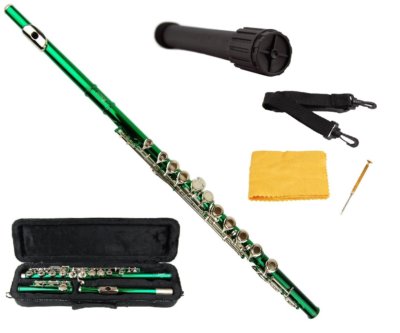 Merano Green Flute with Carrying Case+Black Stand+Clean Rod | eBay
