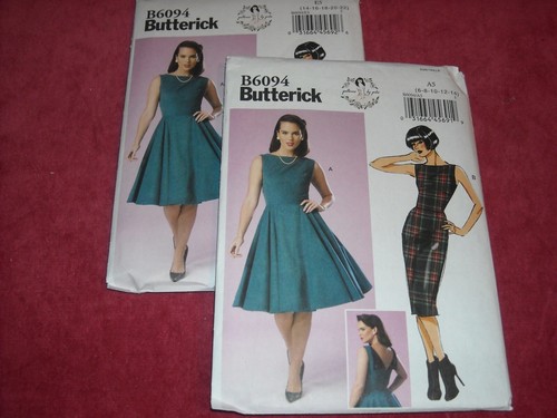 🌺 BUTTERICK #B6094 - LADIES PIN UP "BY GERTIE" TWO STYLE DRESS PATTERN ...