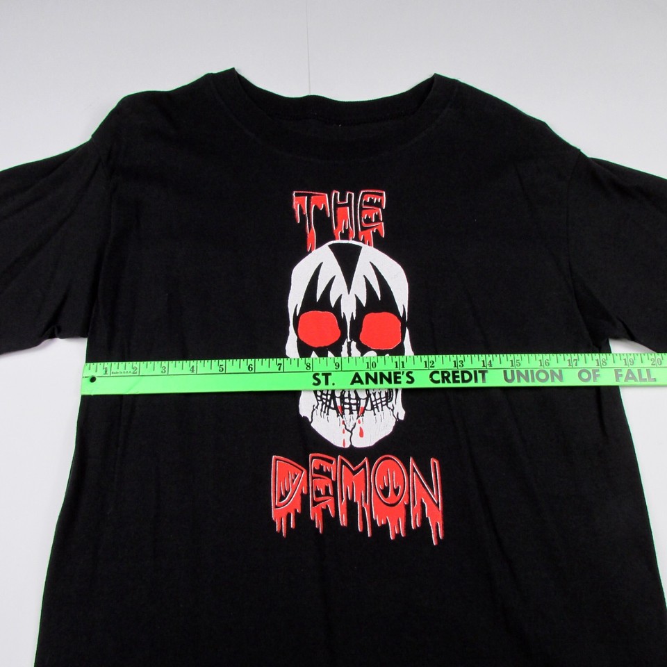 KISS THE DEMON WCW WRESTLING GENE SIMMONS SKULL T SHIRT DALE TORBORG ...