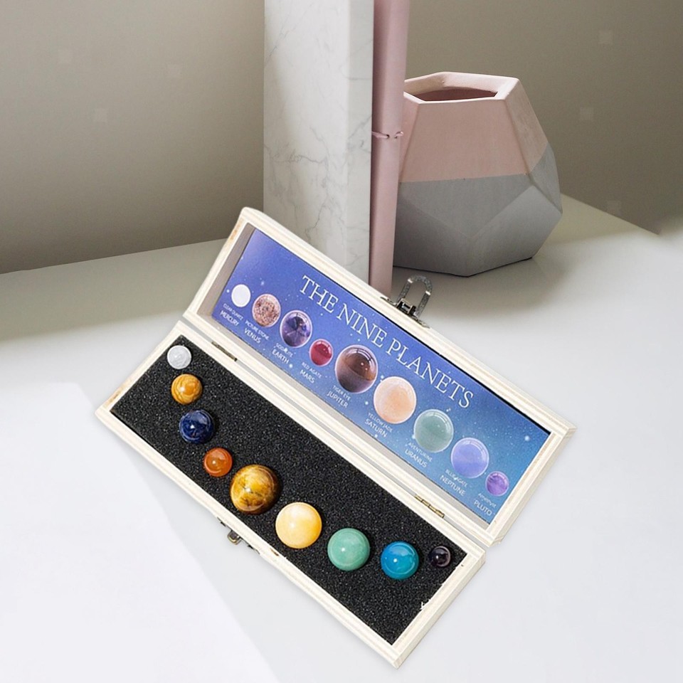9x Crystal Ball of Nine Planets in The Solar System for Home ...