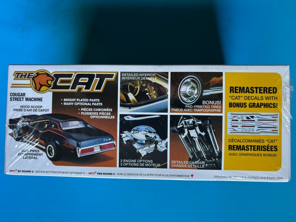 THE CAT -70S MERCURY COUGAR STREET MACHINE MODEL KIT MPC ROUND 2 NEW 1/ ...