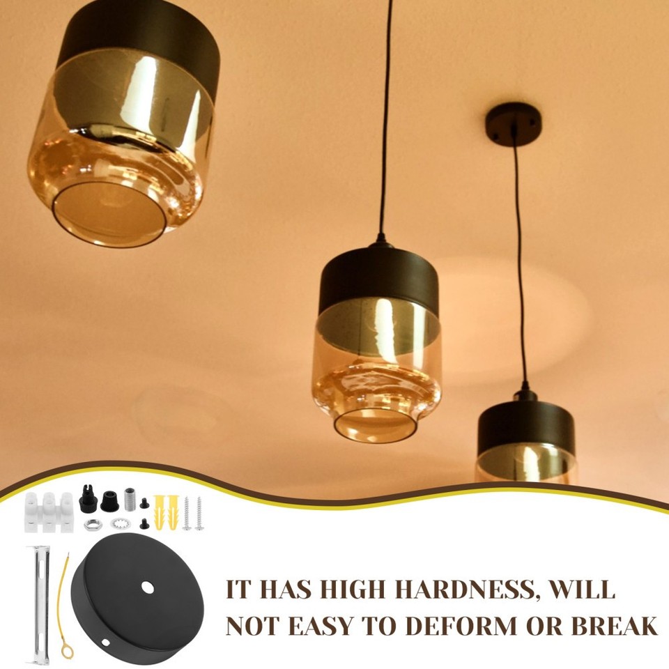 Ceiling Lamp Tray Light Cover Plate Base Holder Canopy Kit for Fittings ...