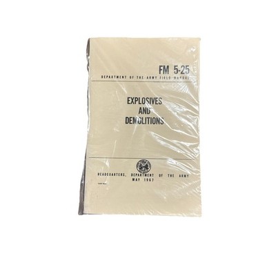 NEW - US Army EXPLOSIVES AND DEMOLITIONS Book Tactical Survival Manual ...