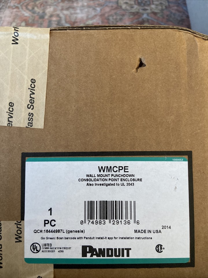 PANDUIT WMPCE PAN-NET WALL-MOUNT PUNCHDOWN CONSOLIDATION POINT ...