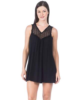 Kenneth Cole Reaction Casablanca Black Crochet Tank Dress | eBay