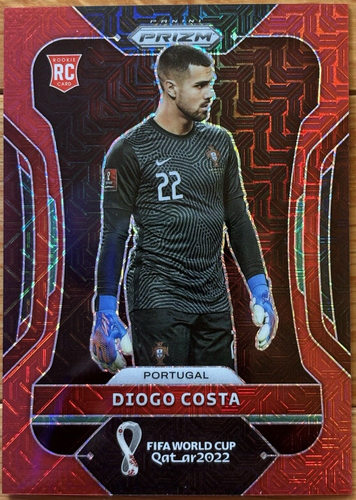 Diogo Costa (RC) - 2022 Panini Prizm World Cup Qatar - Red Mojo Prizms ...