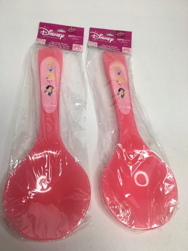 Walt Disney Princesses Pink birthday Party serving plastic spoon~ 2 ...