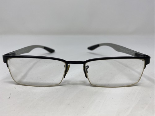Ray Ban RB 8412 2503 54-17-145 Black Metal Half Rim Eyeglasses Frame ...