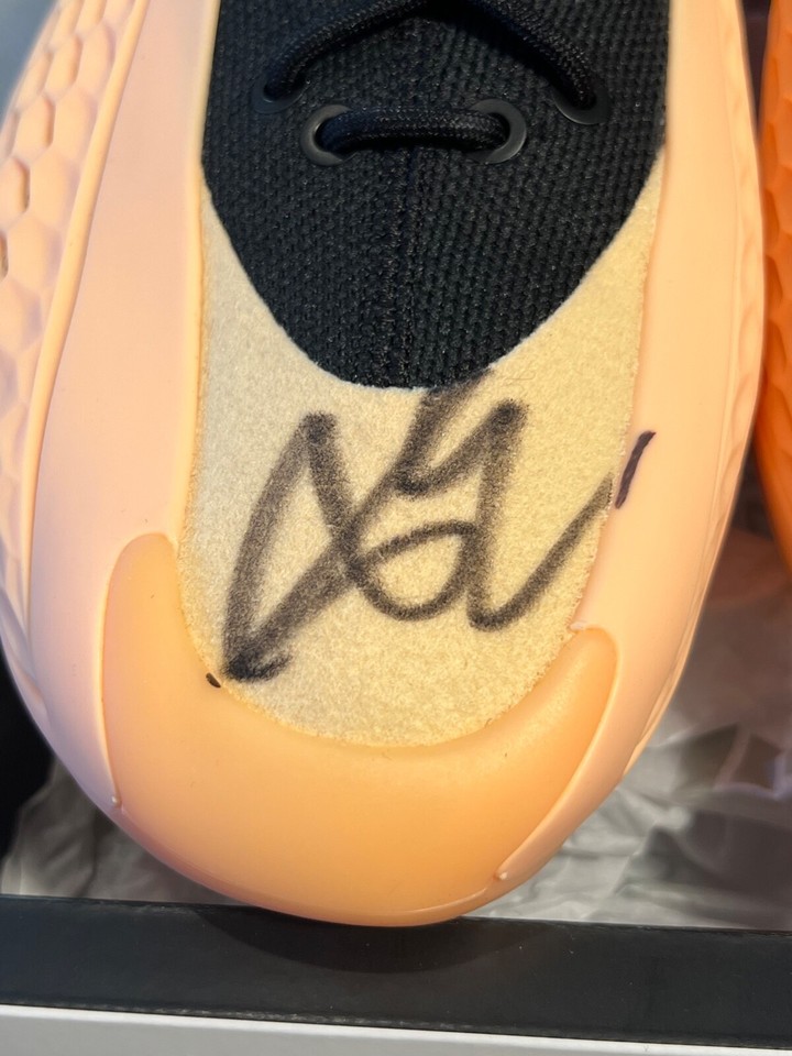 Anthony Edwards Signed Autograph Adidas AE Shoes Timberwolves NBA USA ...