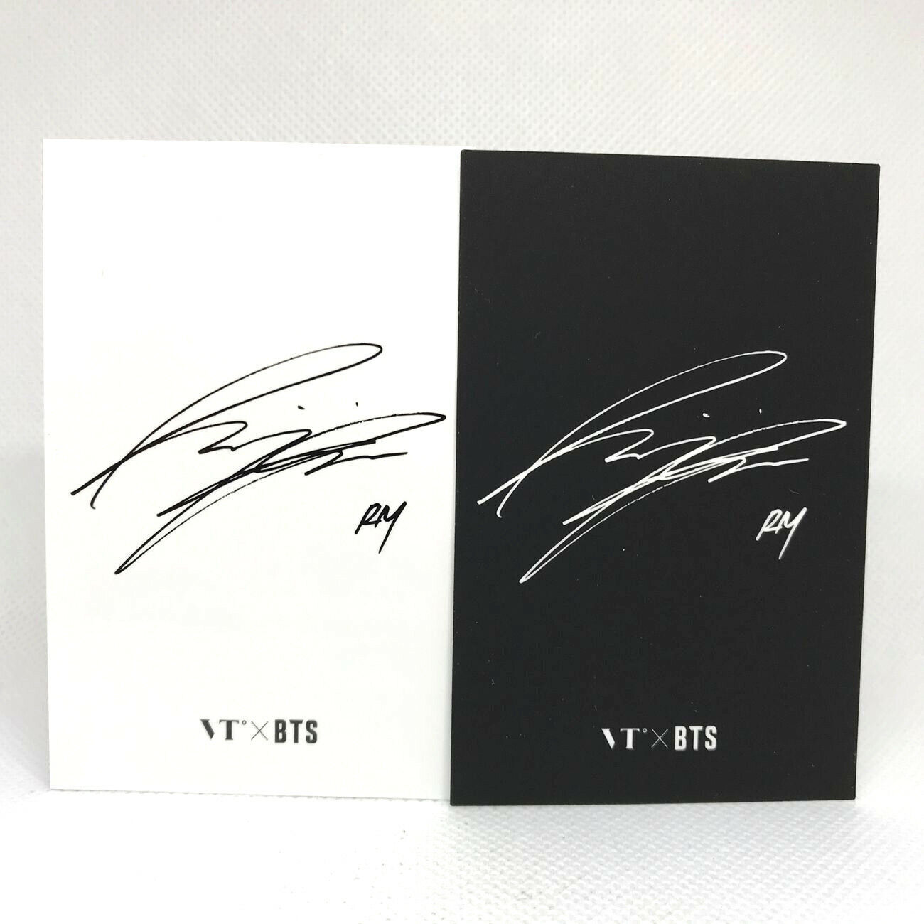 BTS RM VT Cosmetics Sign Photo Card Set Music KPOP | eBay