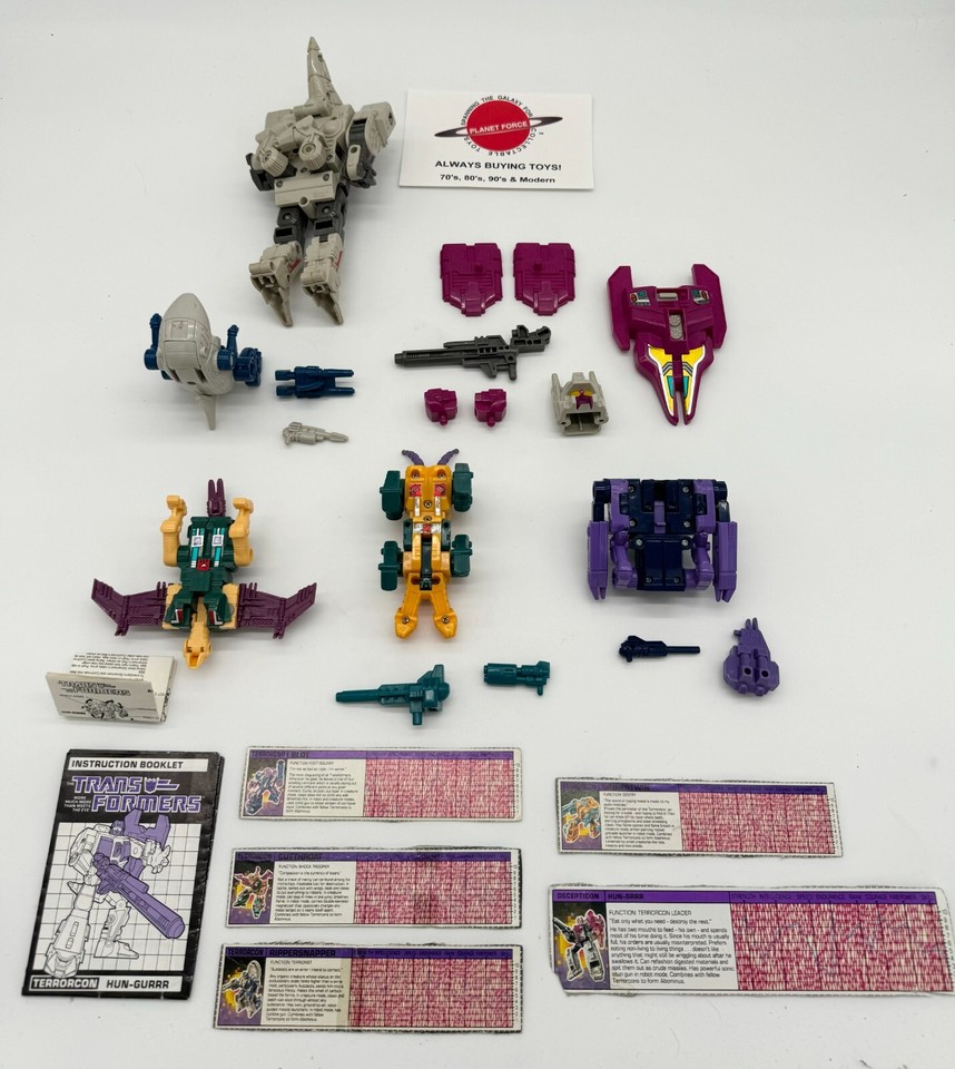 1987 Abominus w/ Booklet & Tech Specs Complete G1 Transformers ...