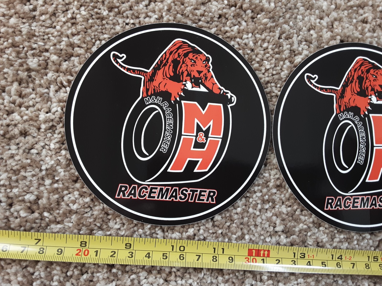Lot of 2 Classic M H Racemaster Slicks Racing Decals Stickers Outlaw ...