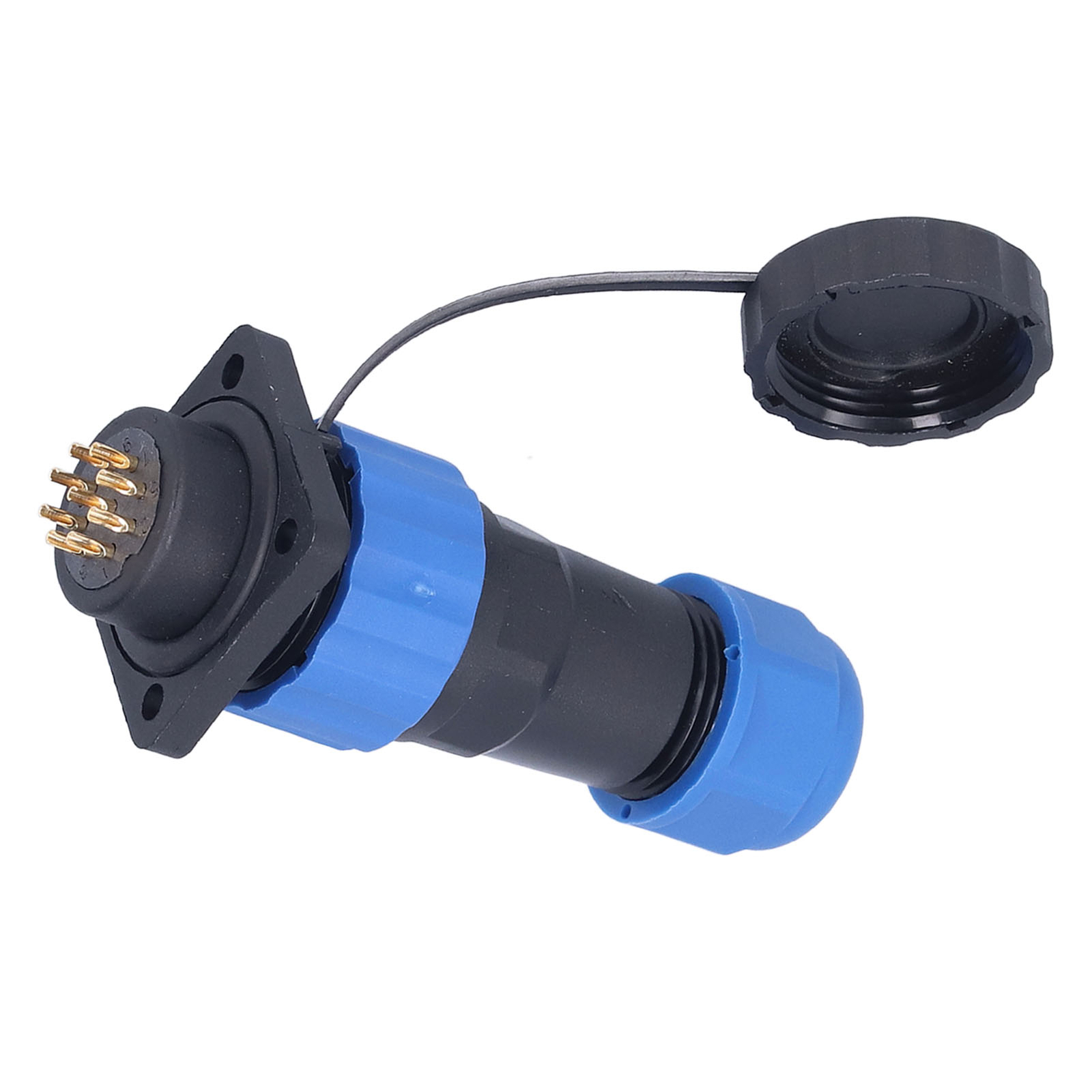 Waterproof Power Connector Square Aviation Plug Socket Welding ...
