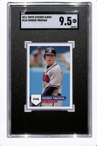 2011 TOPPS STICKERS #148 FREDDIE FREEMAN *ROOKIE SGC 9.5 BRAVES | eBay