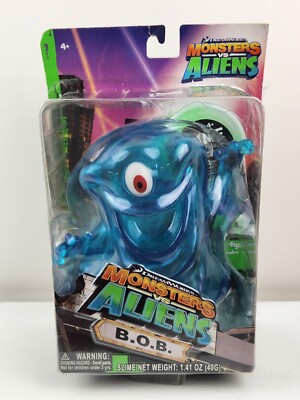 Monsters VS Aliens Bob The Blob B.O.B. Figurine & Slime DreamWorks Rare ...