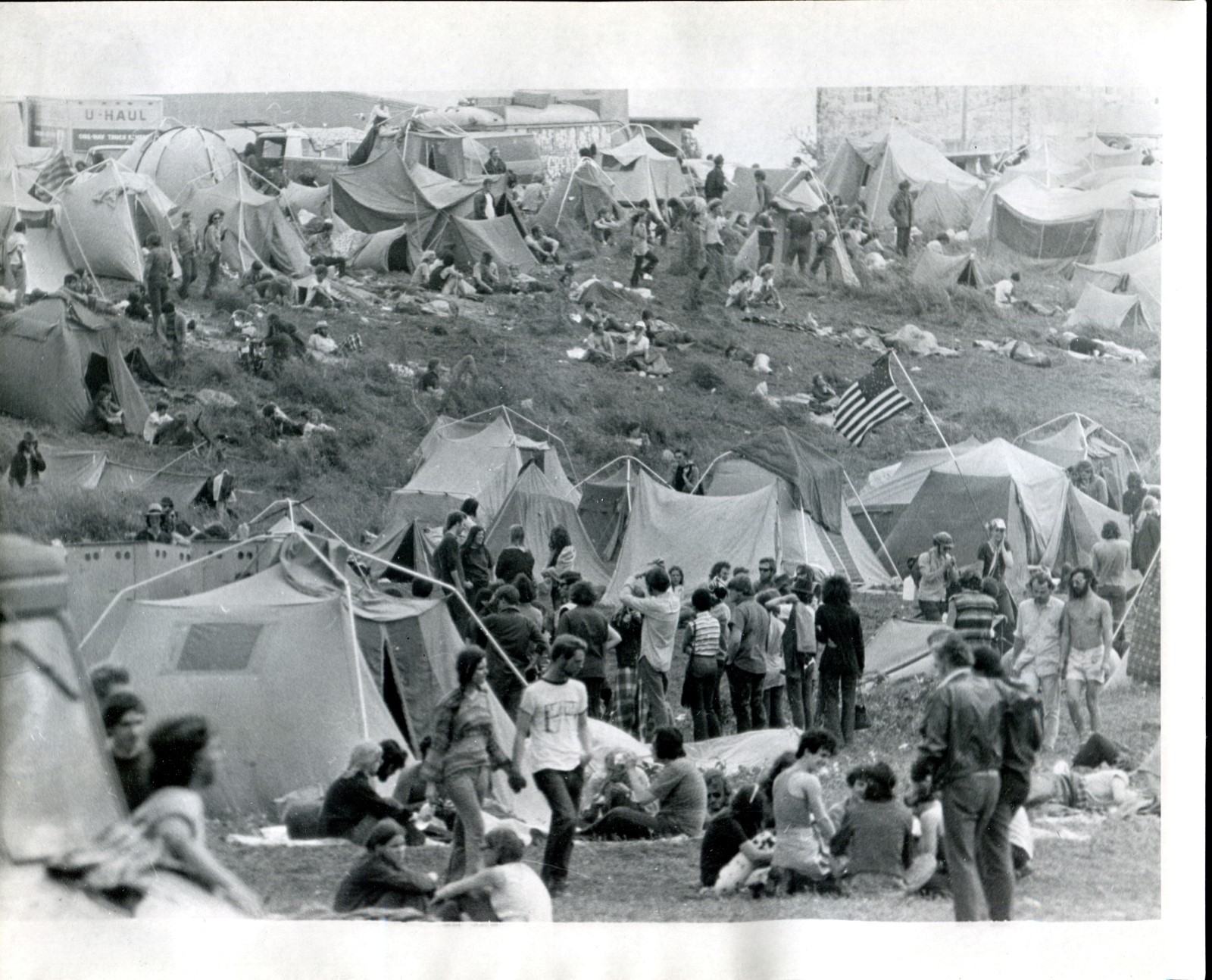 ORIGINAL CANDID PHOTOGRAPHS OF "INCIDENT AT KICKAPOO CREEK ROCK CONCERT ...