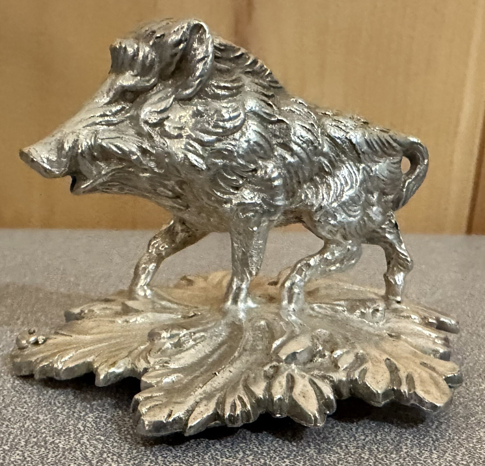 Antique Silver Decorative Wild Boar Figure | eBay