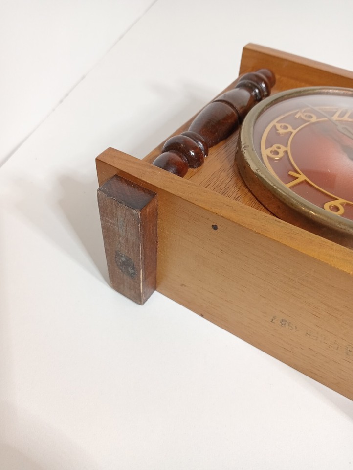 Mechanical Desk Clock Mayak Majak Vintage 60s Soviet Ukraine USSR ...