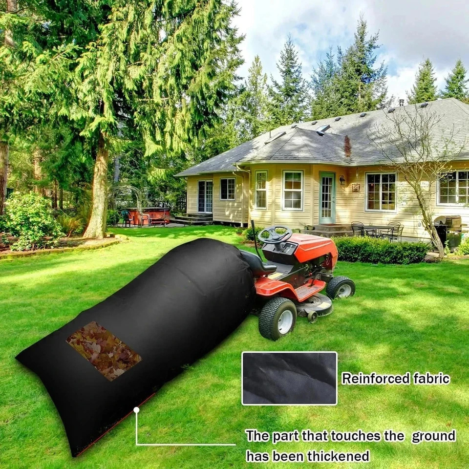Lawn Tractor Leaf Bag 600D Thickened, Wear-Resistant Leaf Bagger for ...