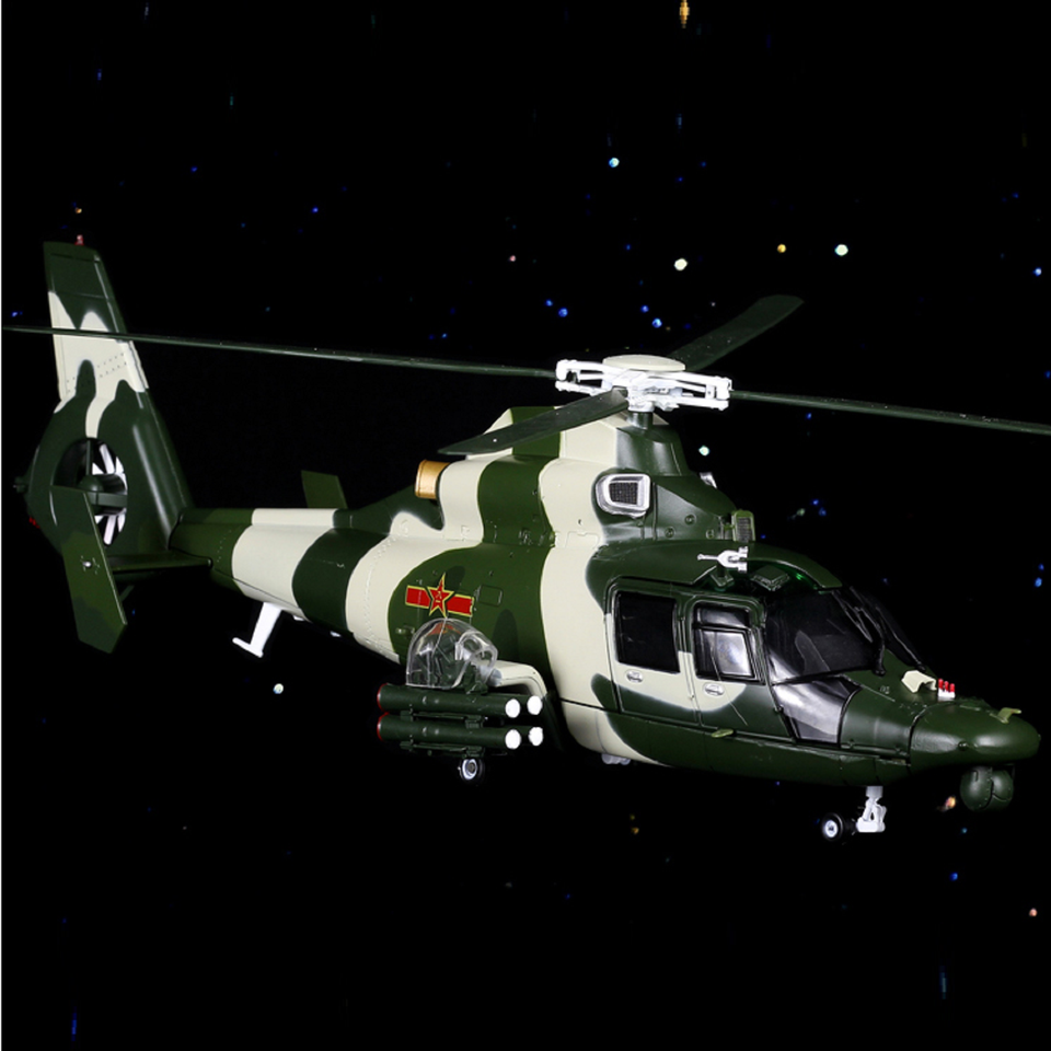 1:100 Chinese Air Force Helicopter WZ-9 Fighter Z-9G Model Military Ornaments | eBay