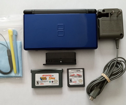 Nintendo DS Lite Blue Console w/ Mario Kart Game (Handheld System ...