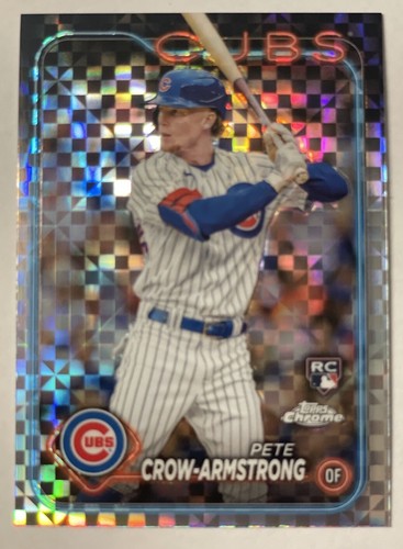 Pete Crow-Armstrong Rookie Card! 2024 Topps Chrome - X-Fractor #16 (RC ...