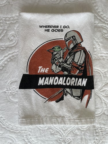 Disney Star Wars The MandalorianTowel Wherever I Go, He Goes | eBay