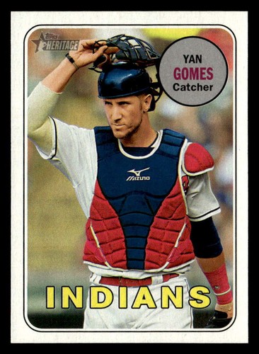 Yan Gomes 2018 Topps Heritage Card #350 Cleveland Indians | eBay
