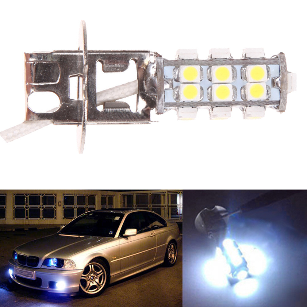 FE# Brand New 2Pcs 12V H3 26 3w SMD LED Cold White Car Fog Head Light ...