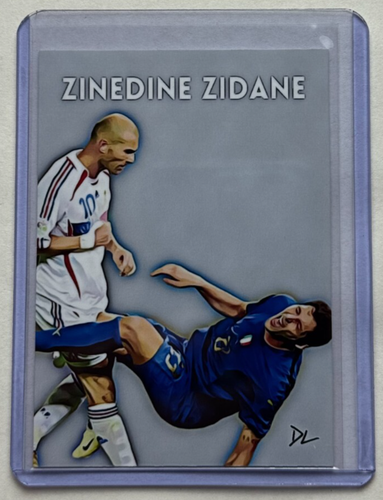 Zinedine Zidane Limited Edition Artist Signed "The Headbutt" Trading ...