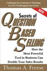 Secrets of Question-Based Selling: How the Most Powerful Tool in ...
