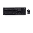Logitech Keyboard/Mouse 920-004536 Wireless Combo MK270 2.4GHz Black ...
