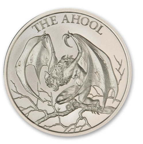 The Ahool - 1 oz .999 Silver Round Coin Java Giant Bat Indonesia Flying ...