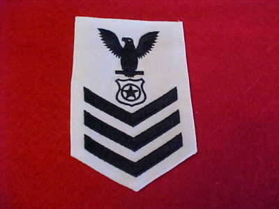 US NAVY - Female crow Master at Arms 1st Class - White CNT for summer E ...