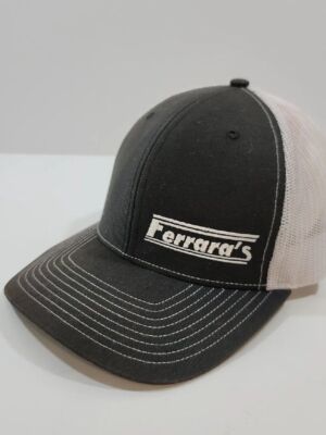 Ferrara's Fire Black/White Adjustable Ball Cap Hat Trucker | eBay