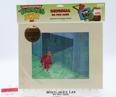 Splinter Animation Art Cel Teenage Mutant Ninja Turtles TMNT 1991 NEW ...