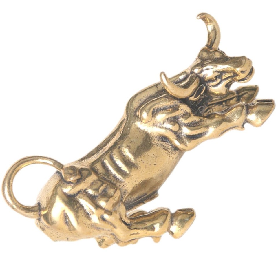 Wall Street Bull Desk Statue Handicrafts Decoration Brass Cattle ...