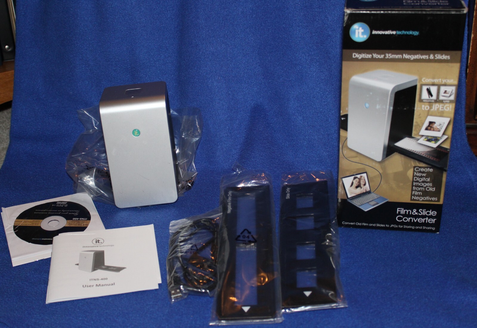 Film & Slide Converter 35mm Slides Negatives Complete Kit -Innovative ...