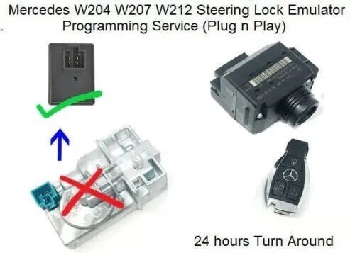 Mercedes Benz ESL Emulator W204/W207/W212 Steering Lock Fix. !!Mail In ...