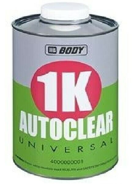 HB BODY 1K Clear Lacquer READY TO USE Clearcoat Acrylic 1 Litre High ...