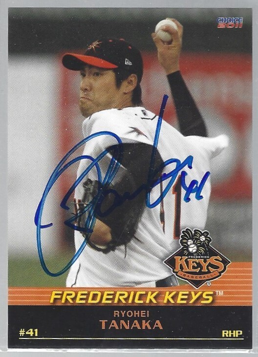 2011 Choice Frederick Keys Ryohei Tanaka #25 IP autograph signed card ...