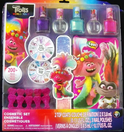 DREAMWORKS(R) TROLLS WORLD TOUR NAIL ART SET OVER 200+ PIECES NEW!! | eBay