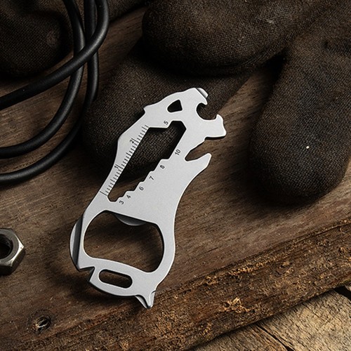 Compact Stainless Steel Keychain Multitool Pocket Gadget with Essential ...