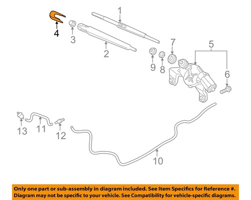 HYUNDAI OEM Santa Fe Wiper Washer-Lift Tail Tailgate Gate-Arm Cap ...